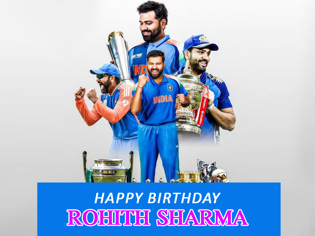 హ్యాపీ బర్త్‌డే హిట్‌మ్యాన్‌... రోహిత్‌ శర్మ అరుదైన ఫొటోలు | Hitman Rohit Sharma Birthday ...